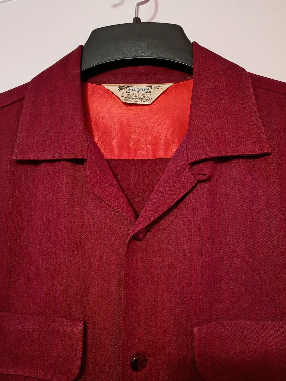 Pilgrim | Shirts | 5s Gab Pilgrim Mens Burgundy Buttondown Board Shirt ...